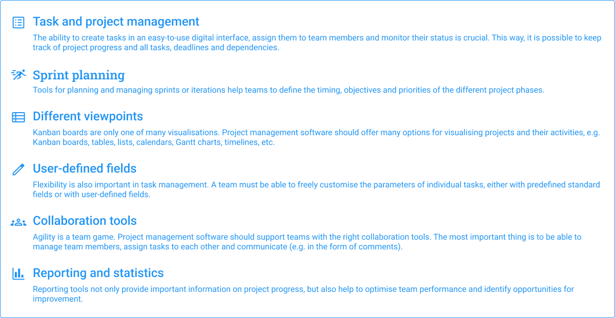 Agile project management: tools and recommended practices